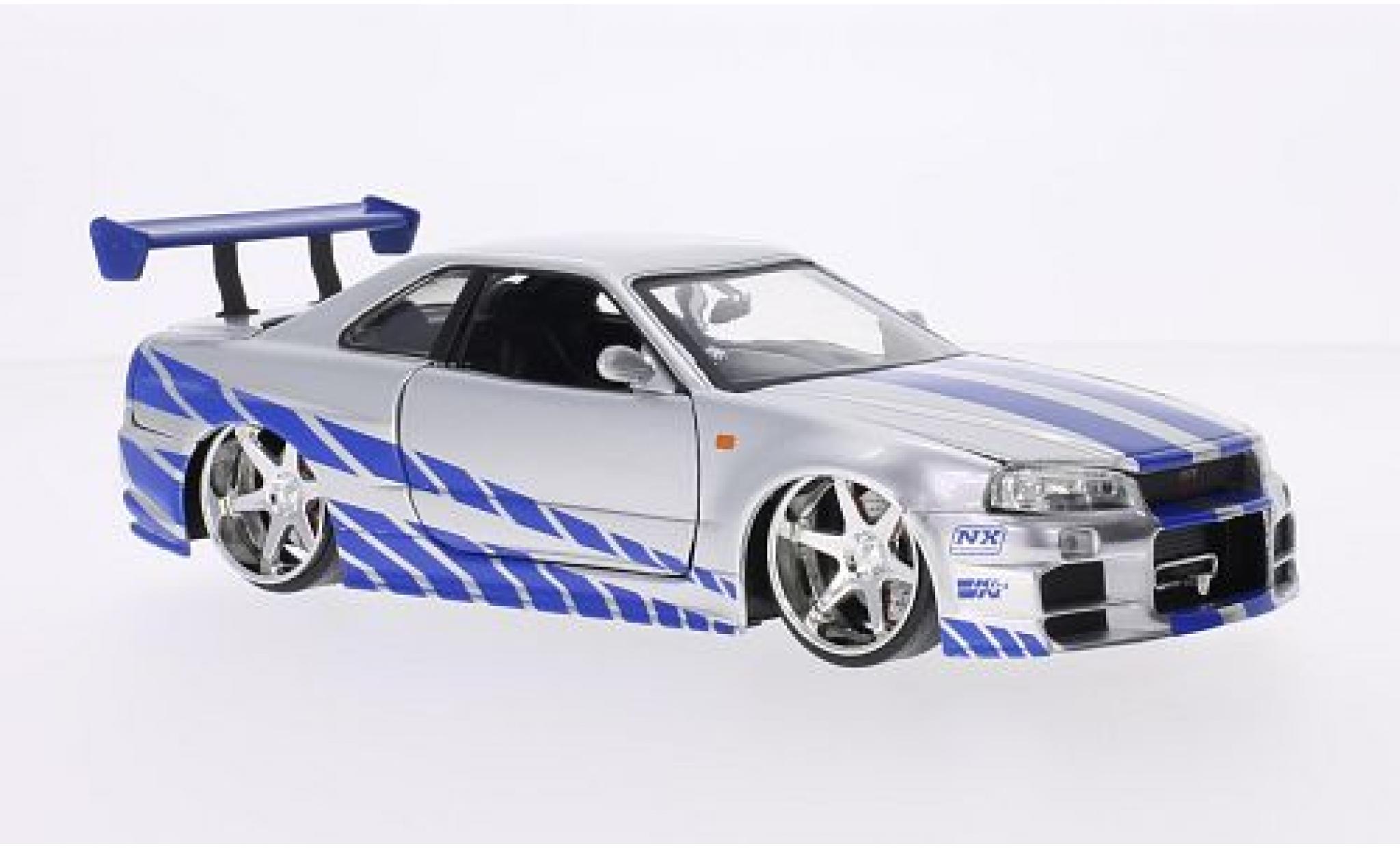 Miniature Nissan Skyline 1/18 AUTOart GT-R (R34) V-Spec II Metallise Violetteee RHD 2002 ...
