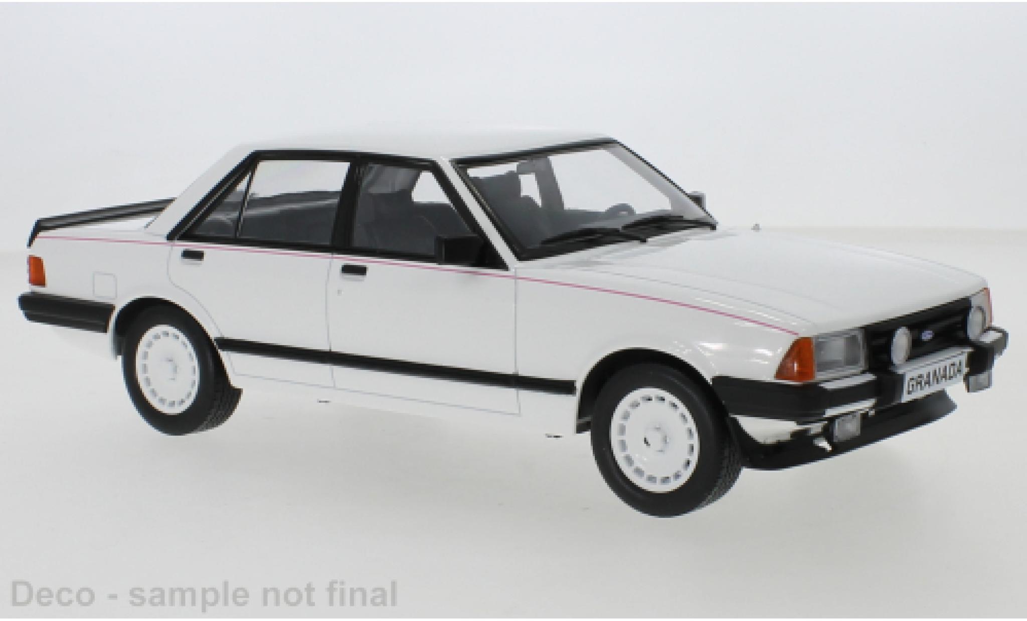Miniature Ford Granada 1/18 MCG MK II 2.8 Injection Blanche 1981 ... Miniature Ford Granada 1/18 MCG MK II 2.8 Injection Blanche 1981 ...