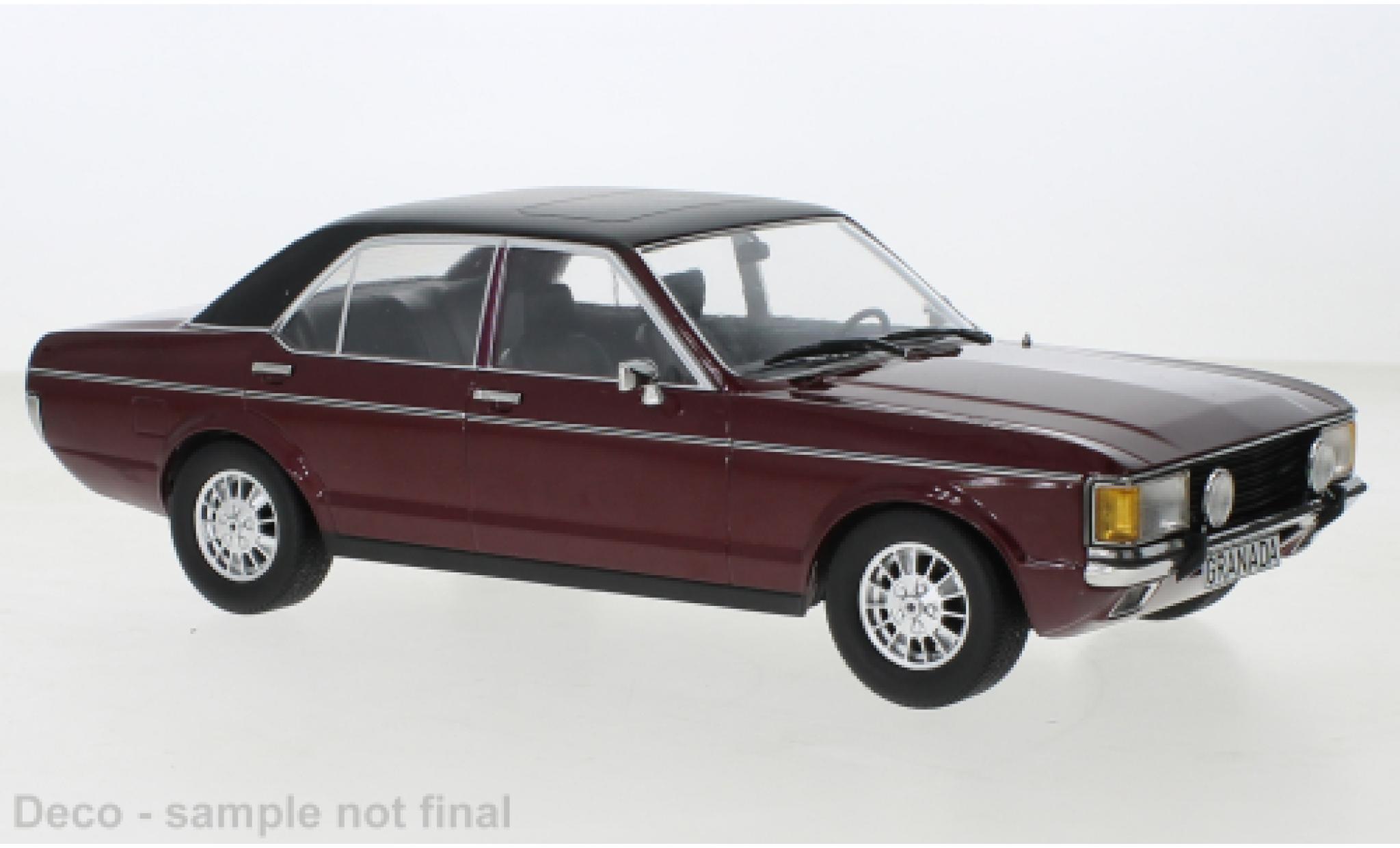 Miniature Ford Granada 1/18 MCG MK I Metallise Rouge/matt-noire 1975 ... Miniature Ford Granada 1/18 MCG MK I Metallise Rouge/matt-noire 1975 ...