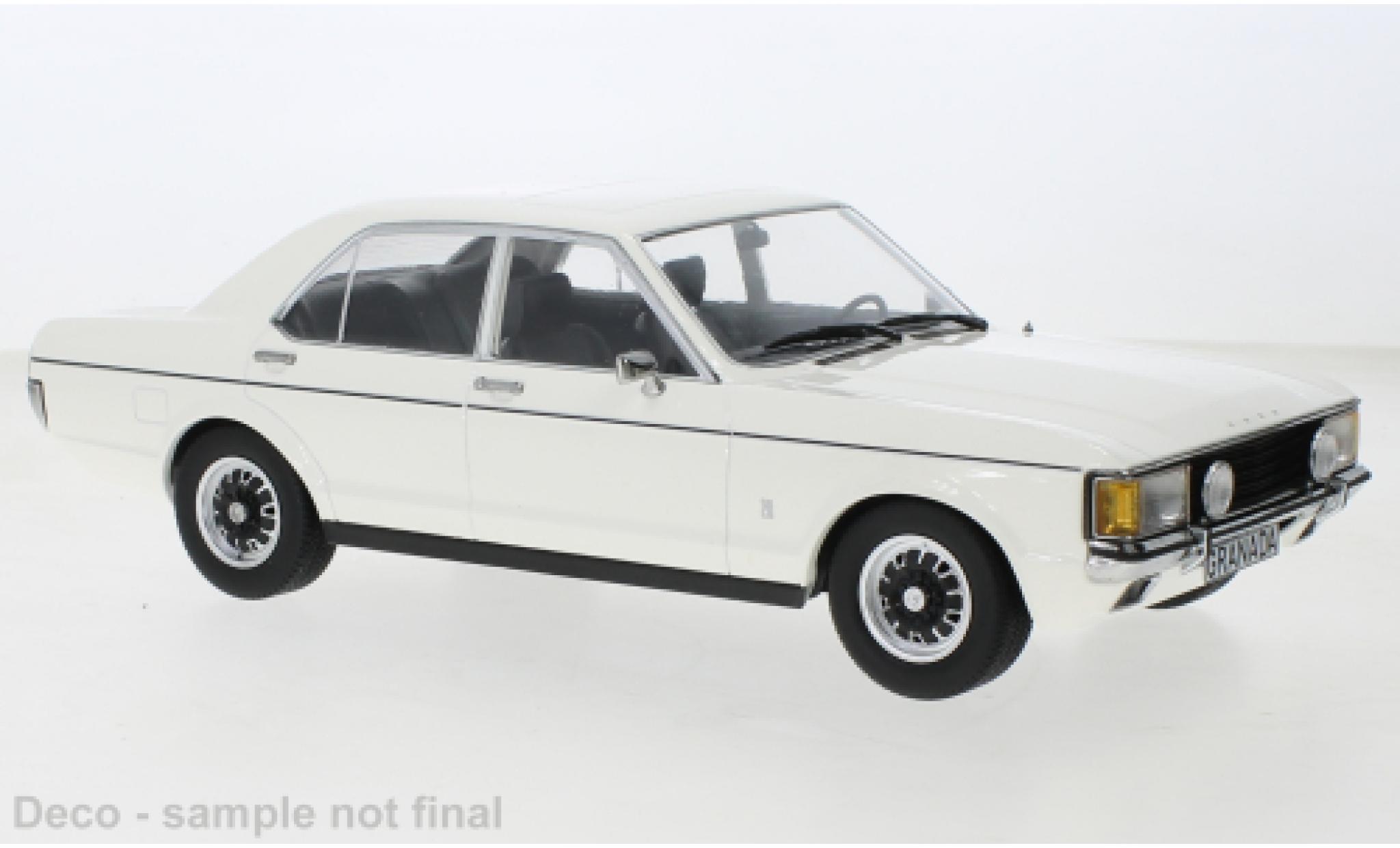 Diecast model cars Ford Granada 1/18 MCG MK I white 1975 - Alldiecast.co.uk Diecast model cars Ford Granada 1/18 MCG MK I white 1975 - Alldiecast.co.uk